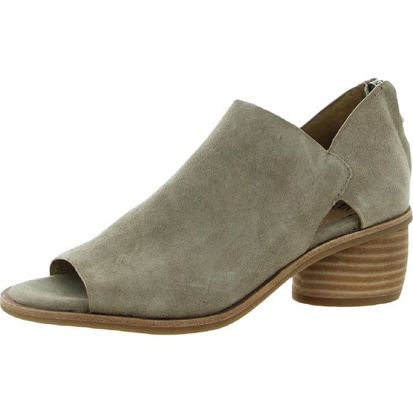 Sofft | Shoes | Sofft Womens Taupe Suede Peep Toe Ankle Shooties Shoes ...